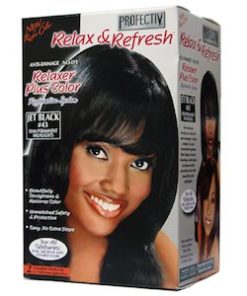 Profectiv Relax & Refresh Anti-Damage No-Lye Relaxer Plus Color Jet Bl ...